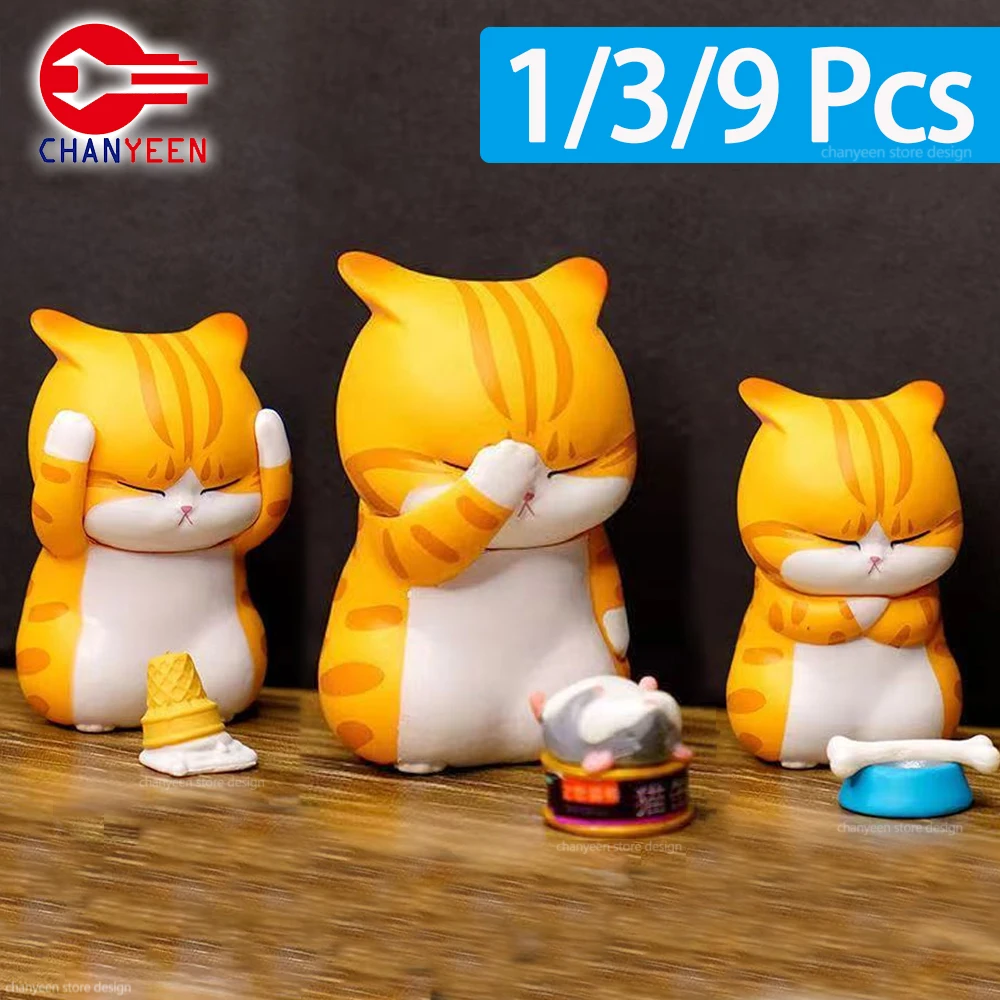 Kawaii-Cute-Cat-Doll-Ornaments-Figures-Statue-Mini-Model-Desktop-Toys ...