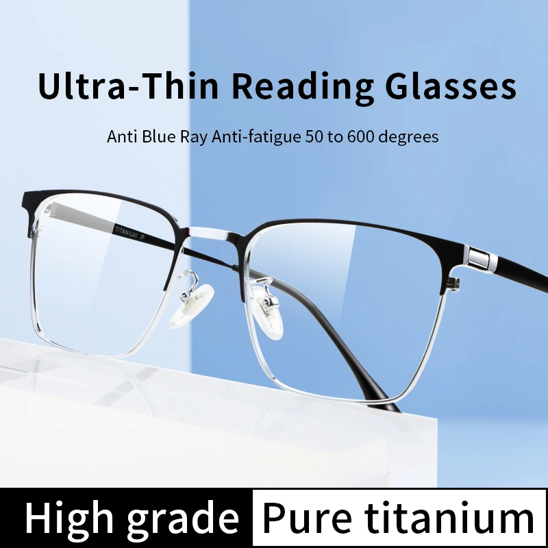 Ultra-thin-Pure-Titanium-Reading-Glasses-Lightweight-for-Men-Blue-Light ...