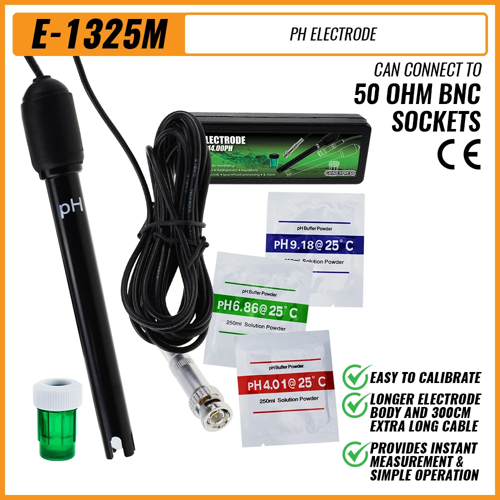 PH-Electrode-Sensor-Probe-300cm-Cable-Water-Analyzer-PH-Meter-Tester-PH ...