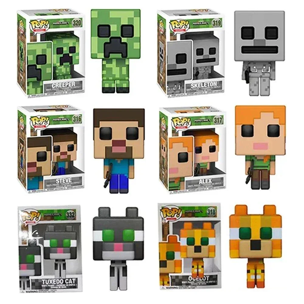 POP-Minecrafts-Figure-Steve-Zombie-Doll-Decoration-Ornaments-Alex-317-Null-PVC-Action-Figure ...
