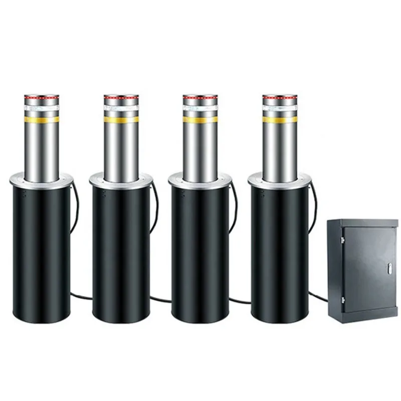 304-Stainless-Steel-Bollard-Automatic-Rising-Post-Hydraulic-Lifting ...