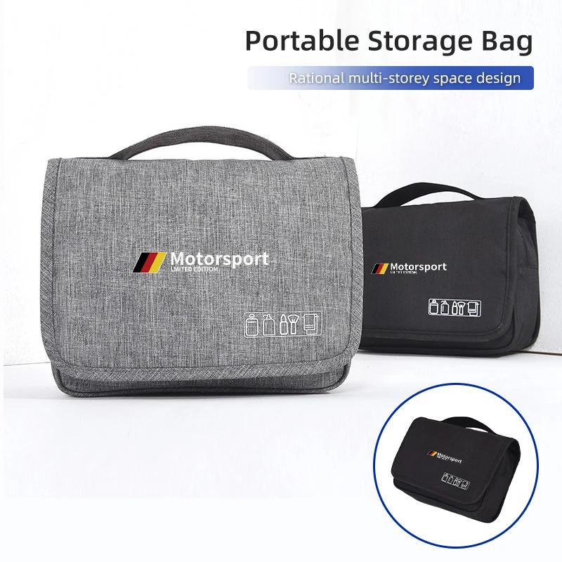 Car LOGO Portable Toiletry Washbag Waterproof Travel Women Cosmetic ...