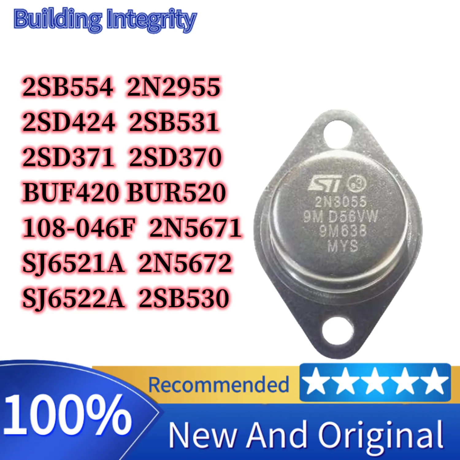 Original-2SB531-100-2SDsuspec530-2SB554-2SD424-SJ6521A-6522A-2N2955 ...