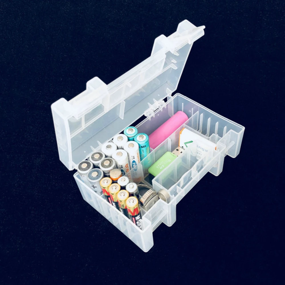 SPR-BA2-PP-Battery-Storage-Box-Multifunctional-Transparent-Battery-Case ...