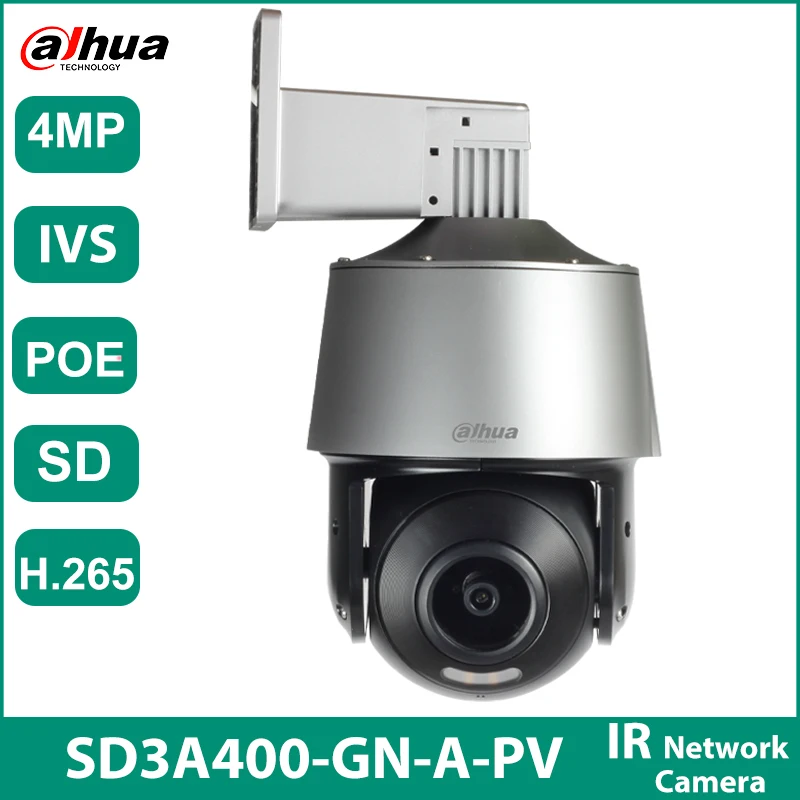 Dahua Original SD3A400 GN A PV 4MP Full Color Network PT Camera PoE ...