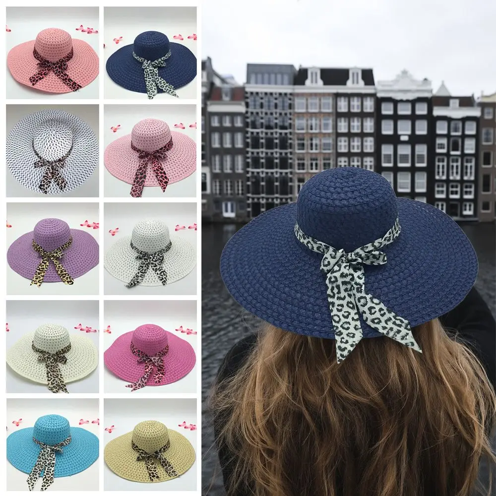Lady Straw Hat Summer Women Anti-UV Women Beach Hat Wide Brim Cap ...