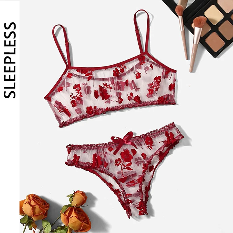 Conjunto-de-ropa-interior-de-malla-de-lujo-para-mujer-conjunto-de ...