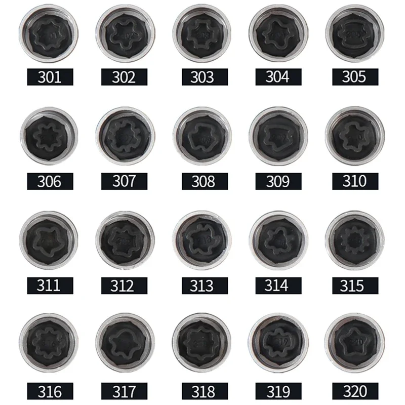 1PC Anti-theft Wheel Bolt Lock Nut Key Adapter For Mercedes-Benz Tire ...