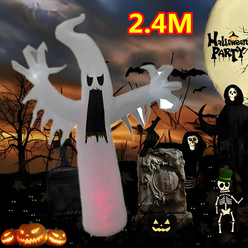 2-4M-8FT-Halloween-Inflatable-Terror-Ghost-Model-With-LED-Holiday-Party-Decor-Outdoor-Terror ...