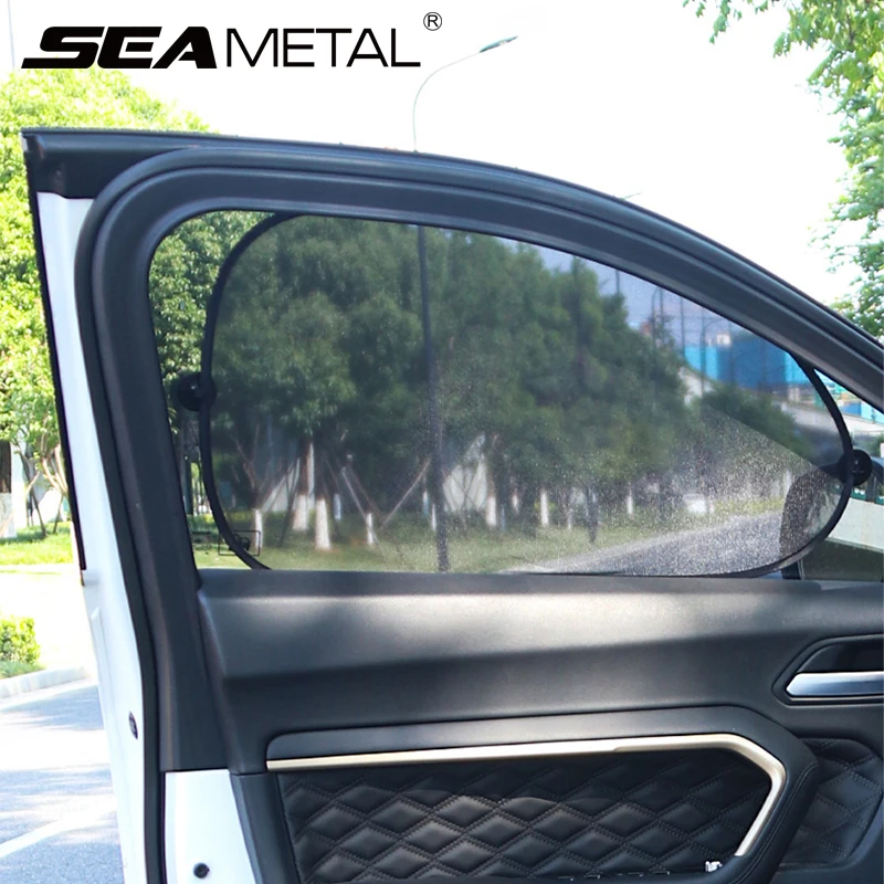 SEAMETAL 2PCS Car Window Sunshade Cover Sun Shield UV Protection Auto ...