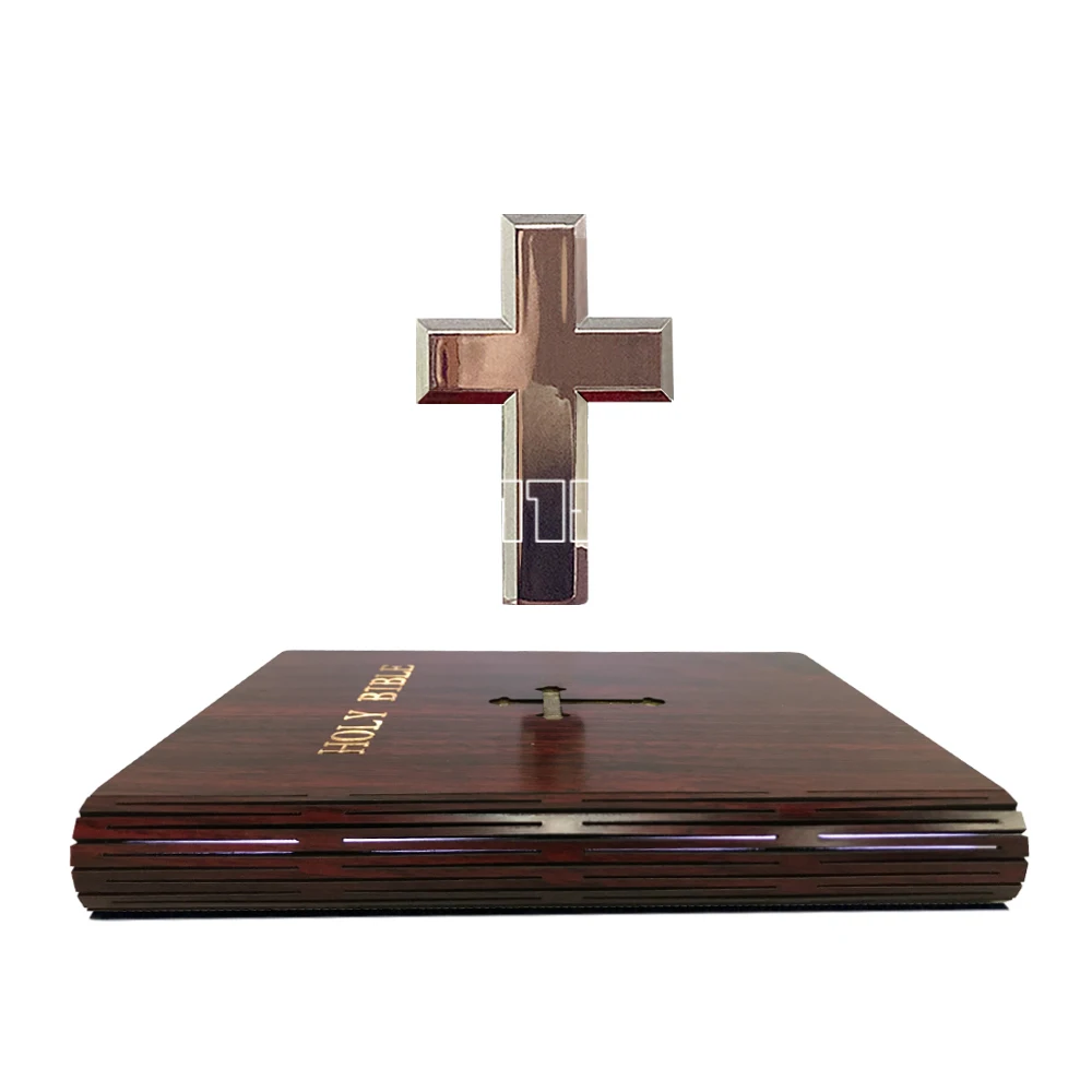 HCNT-New-Design-Levitating-James-Christian-Holy-Bible-Book-Bible-Cross ...