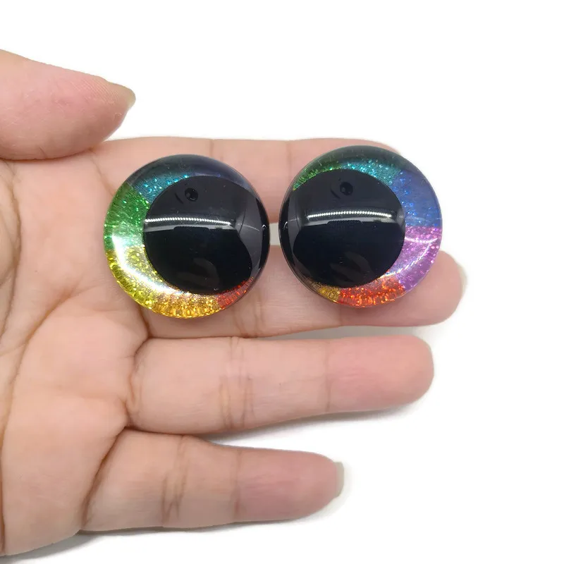 Cartoon glitter toy eyes 16mm 18mm 20mm 25mm 30mm 35mm Round safety ...