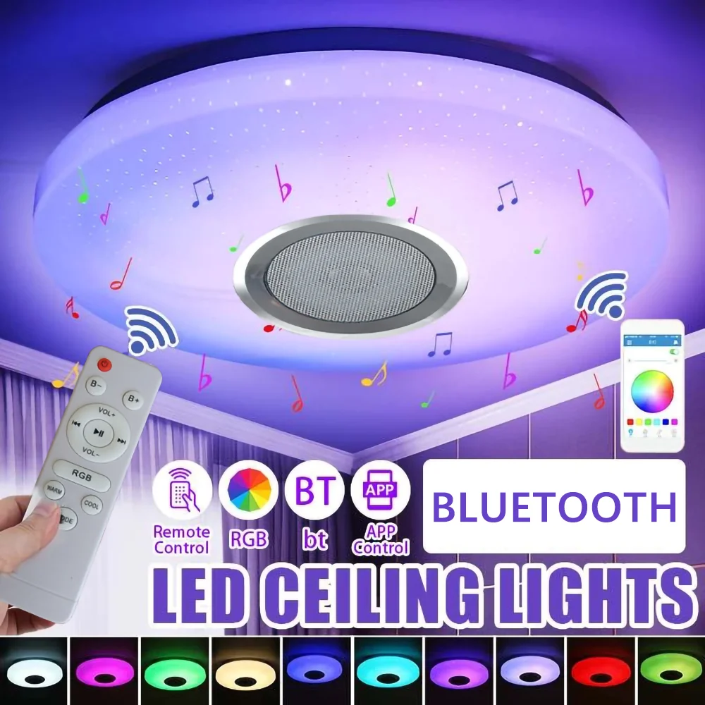 bluetooth-rgb-music-smart-ceiling-lamp-Ceiling-chandelier-hanging-lamps ...