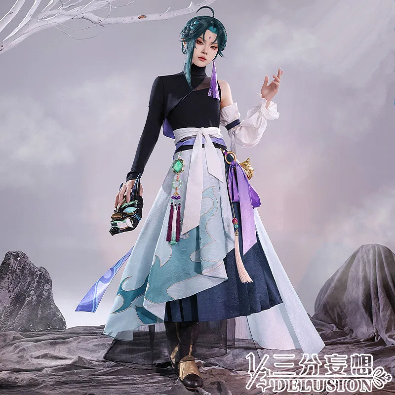 Rose Xiao Daily Fashion Uniforms Cosplay Costume Game Genshin Impact ...