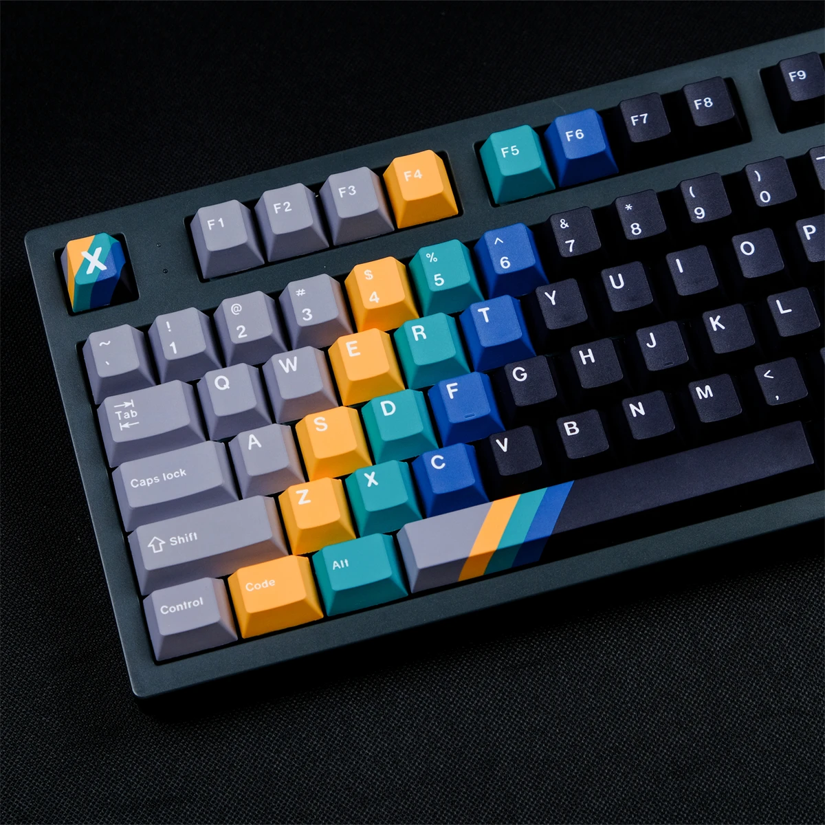 129-Key-GMK-Record-Colour-Gradient-Dye-Sublimation-Keycaps-PBT-Key-Caps ...