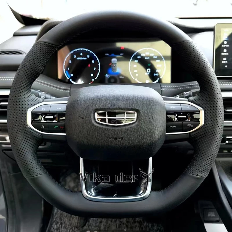 For-Geely-ICON-2020-2021-Hand-Stitched-non-slip-Genuine-Leather-car ...