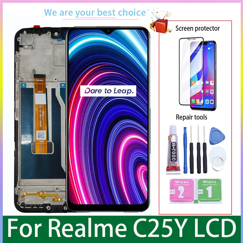 6-5-For-Realme-C25Y-Original-LCD-Display-With-Frame-Screen-Touch ...
