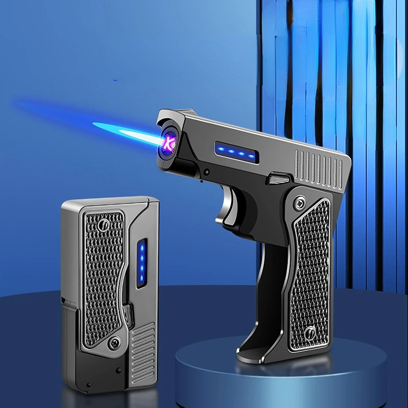 Creative Folding Gas-electric Dual-use Lighter USB Rechargeable ...
