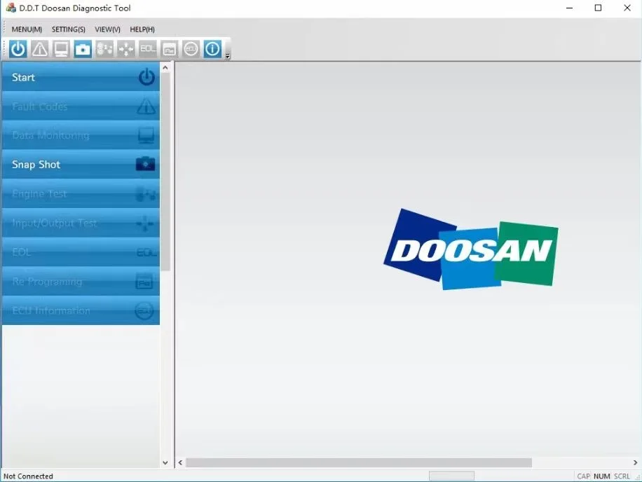 For Doosan uVIM Diagnostic Tool Excavator Forklift Engine fault Scanner ...