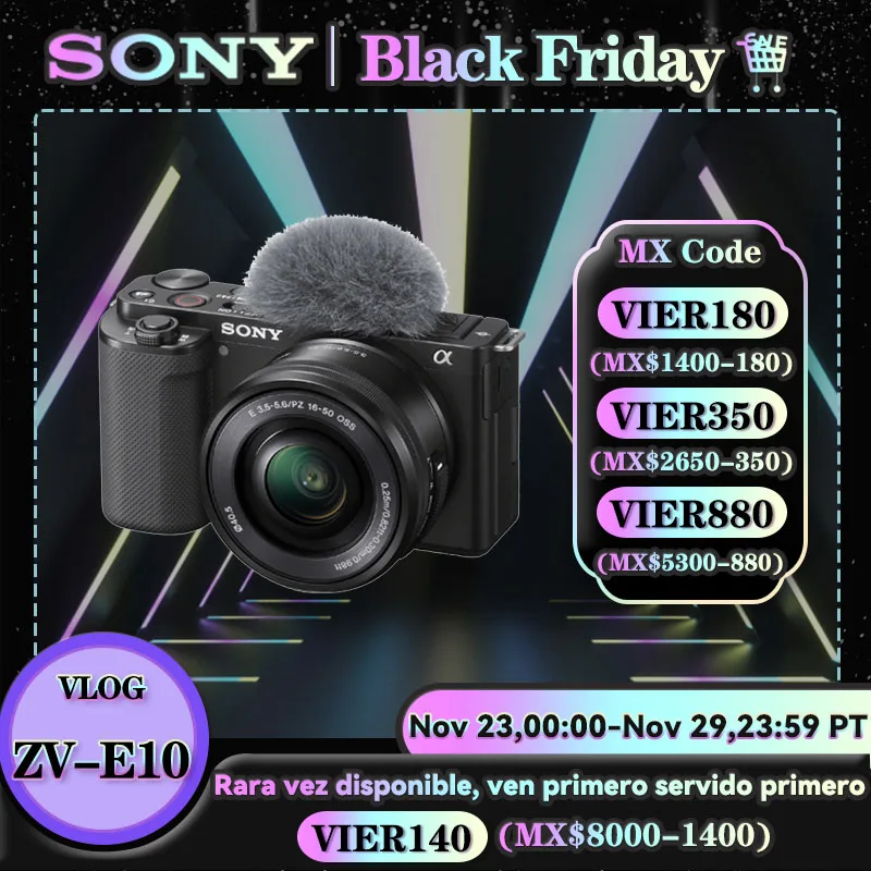 Sony-Alpha-ZV-E10-zve10-E-Mount-Mirrorless-Camera-Vlog-Camera-Digital ...