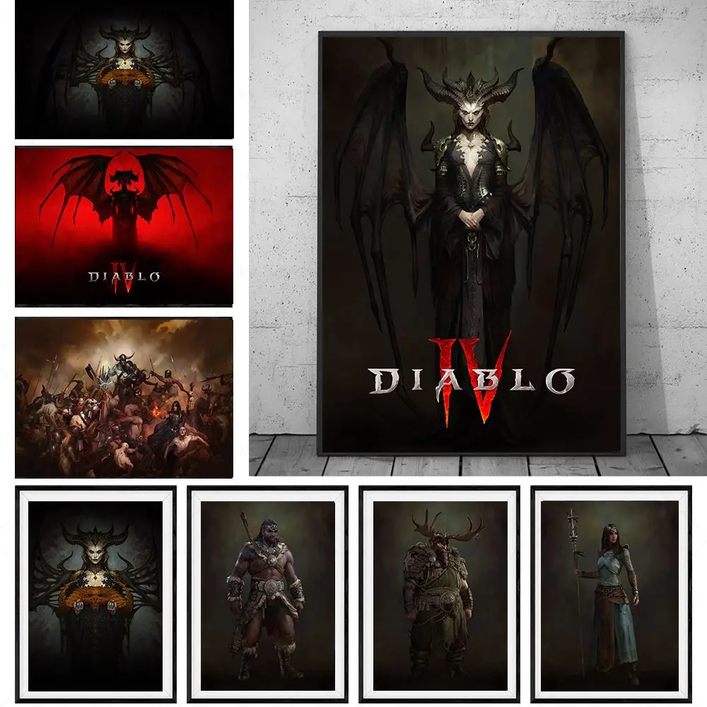 Diablo-IV-HD-Game-Poster-Lilith-Print-Dormitory-Home-Decor-Wall-Art ...