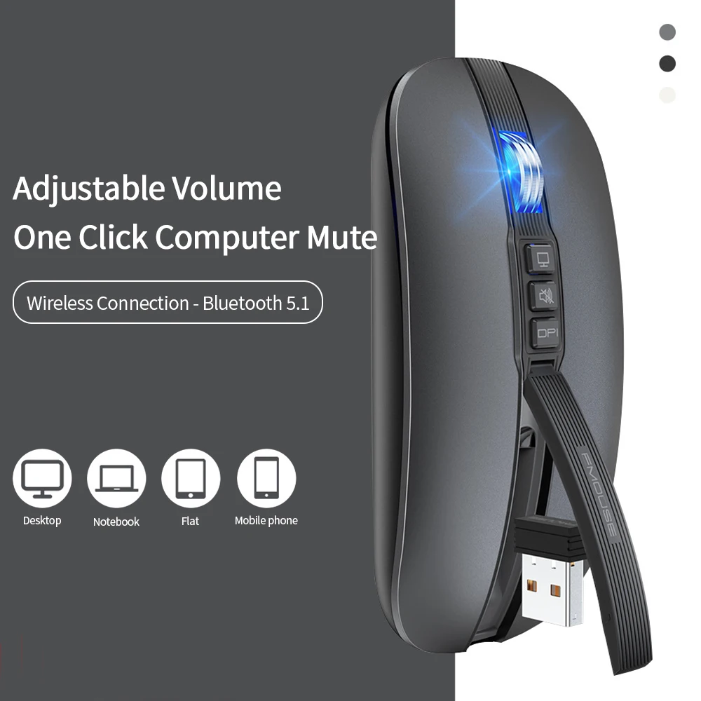 M113-USB-2-4G-Bluetooth-Compatible-Wireless-Mouse-Dual-Mode-2400DPI ...
