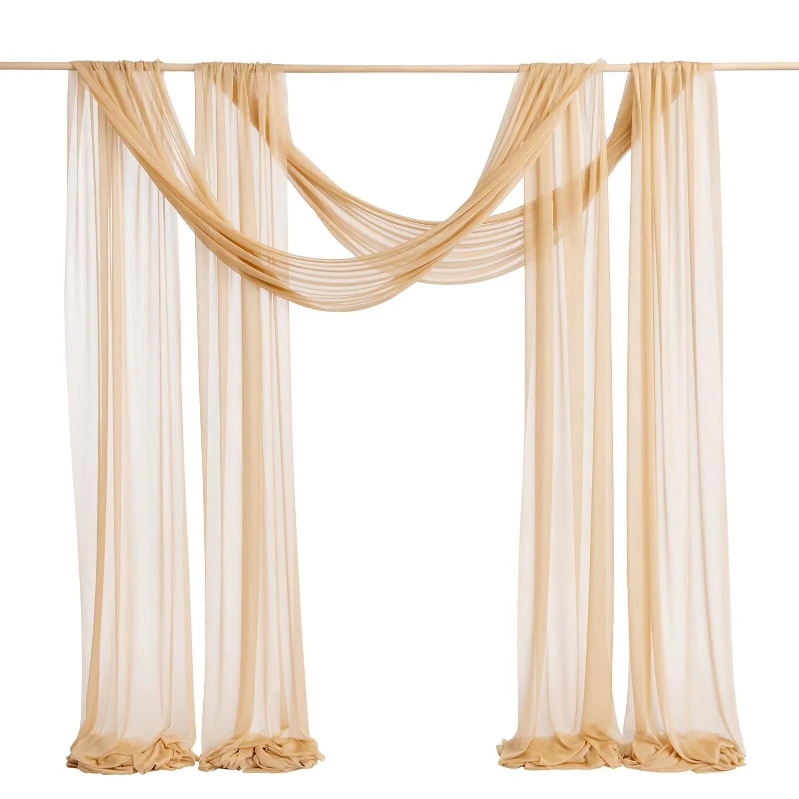 2PC-75X1000cm-Rust-Soft-Wedding-Arch-Draping-Fabric-Terracotta-Solid ...