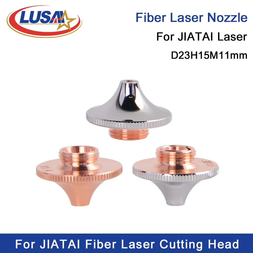 LUSAI 10Pcs/Lot JIATAI Fiber Laser Nozzle D23H15M11mm Single Layer ...