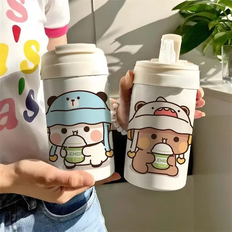 Panda-Bubu-And-Yier-Straw-Cup-Dudu-Portable-Water-Cup-New-Cartoon-Panda ...