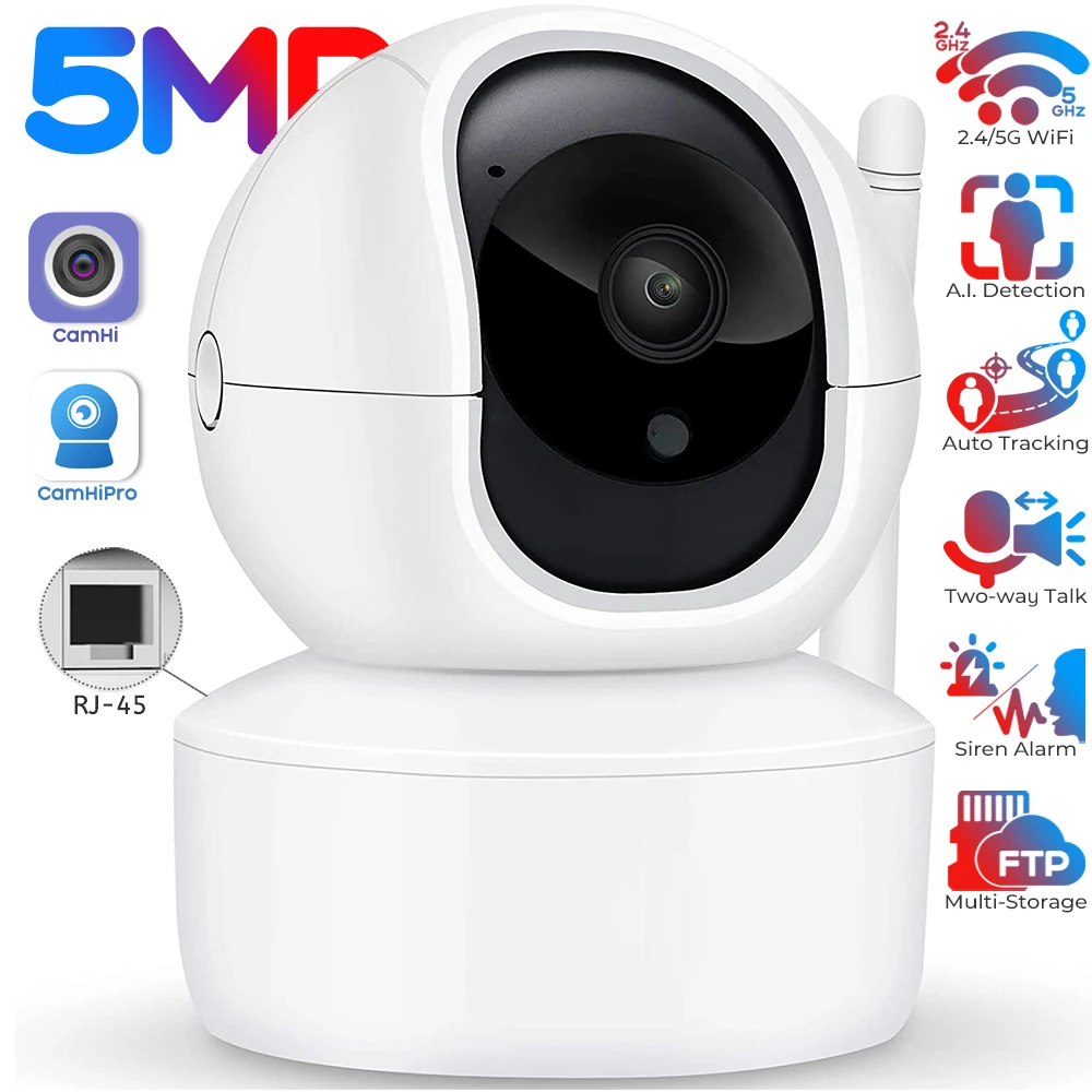 5MP-Pan-Tilt-Wifi-IP-Camera-Indoor-Humanoid-Auto-Tracking-PTZ-Home ...