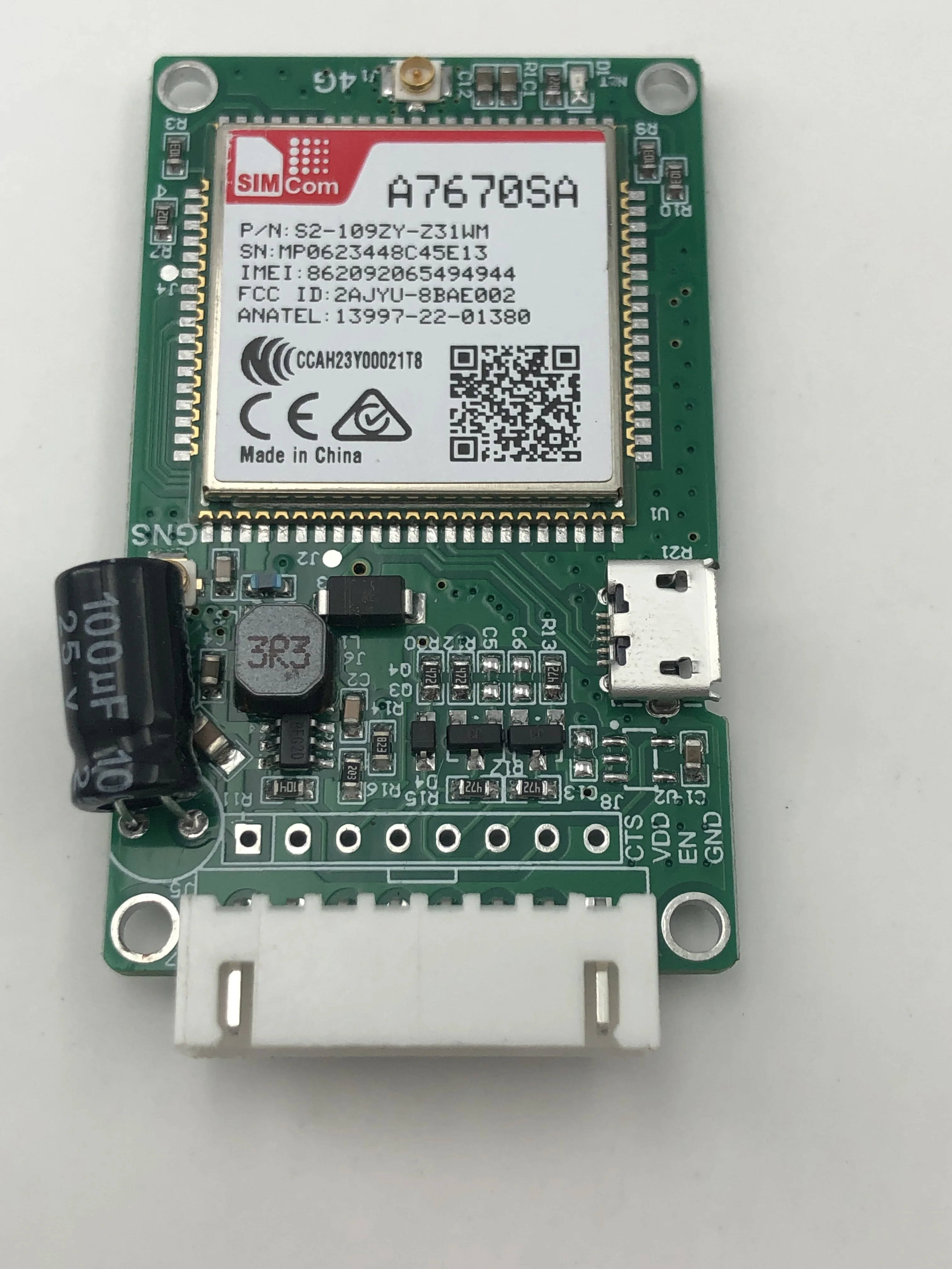 A7670SA core board with SIM card slot /SIMCOM A7670SA A7670X Small size ...