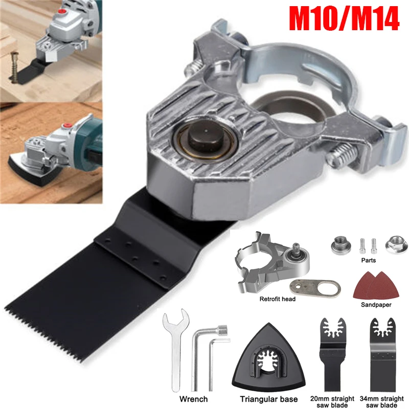 M10 M14 Angle Grinder Conversion Universal Head Adapter For 100mm 115mm ...
