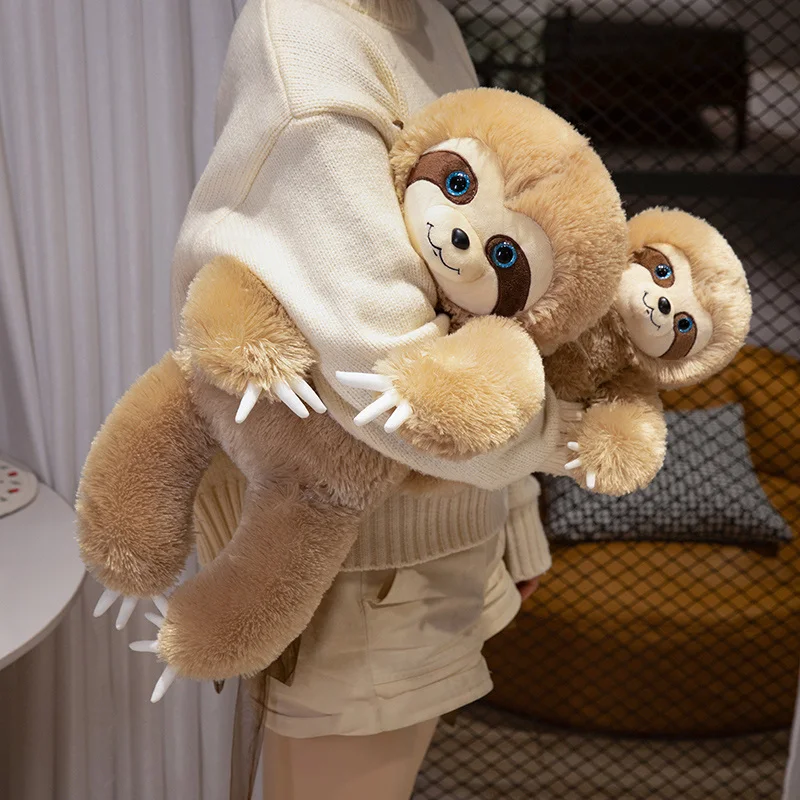 Cute Sloth Plush Toy Soft Stuffed Simulation Animals Sloths Doll High ...