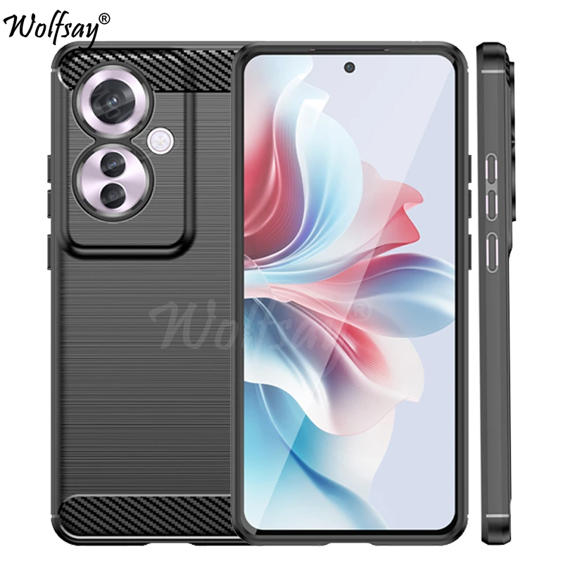 Carbon-Fiber-Back-Cover-para-Oppo-Anti-knock-Silicone-Case-Fits-Oppo ...