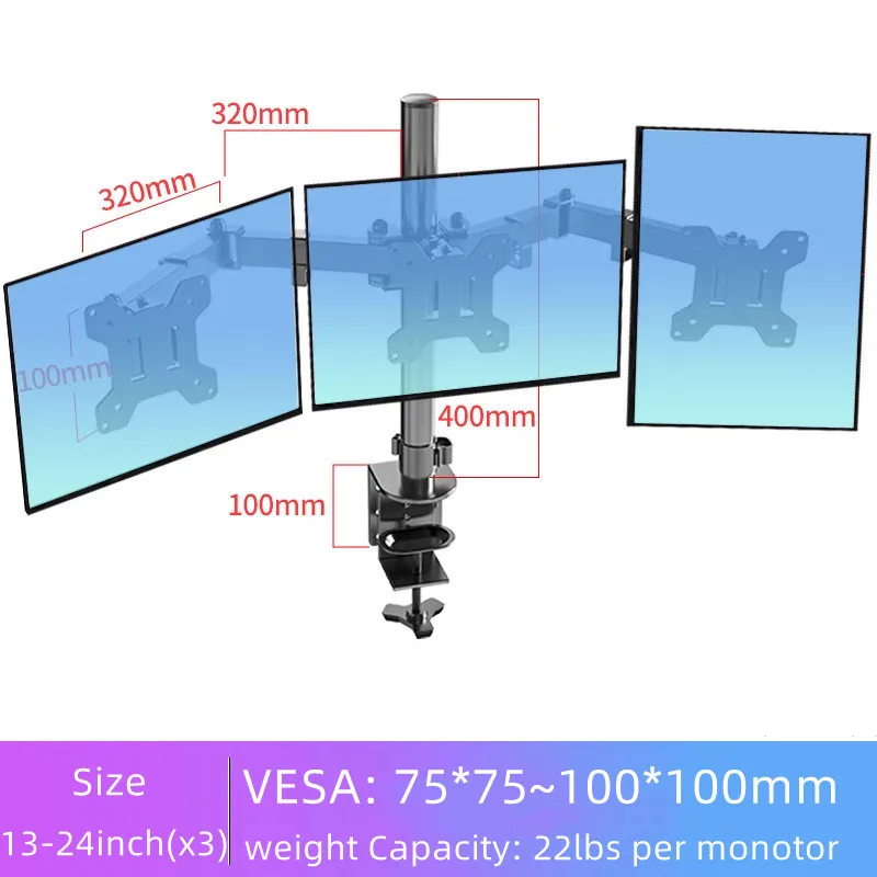 Soporte-para-triple-monitor-soporte-de-escritorio-para-tres-monitores ...