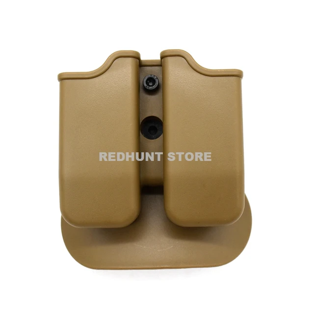 Tactical Double Magazine Holster Universal 9mm .40 Caliber Stack Mag ...