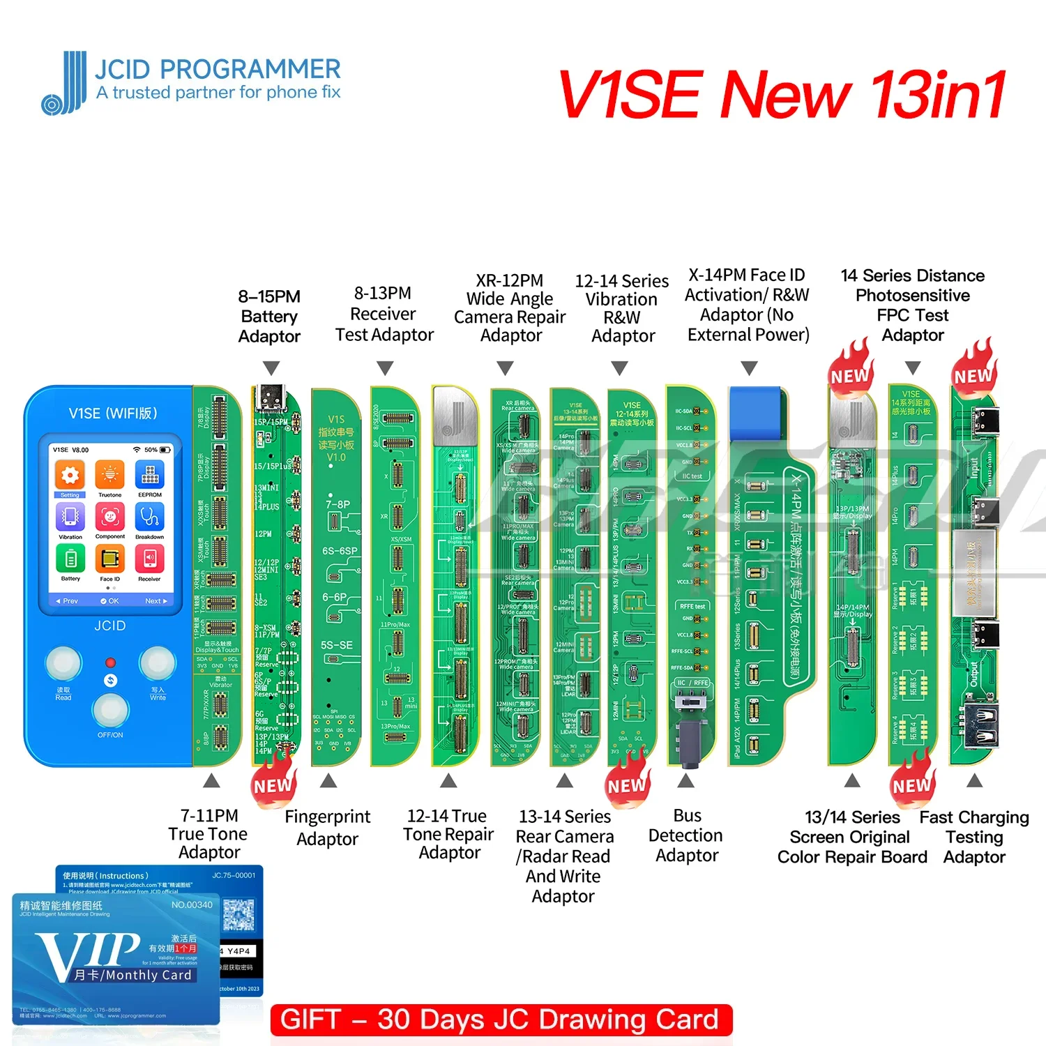 Программатор JCID V1SE для iPhone X 11 12 13 14 15 | AliExpress