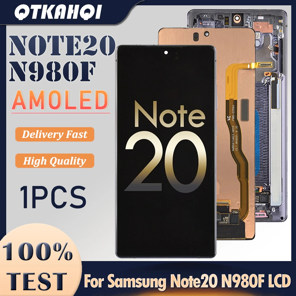 Super-AMOLED-LCD-6-7-For-Samsung-Note20-N980F-LCD-Display-With-Frame ...