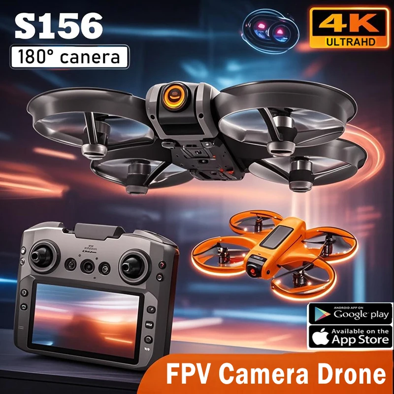 S156ドローン プロフェッショナル 4K HD デュアルESCカメラ ブラシレスモーター FPV WiFi RCドローン スクリーン付き ...