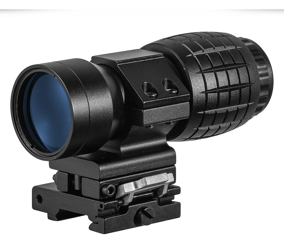3X Scope Magnifier Flip To Side Mount 3X Sight Scope Flip Up Magnifier ...