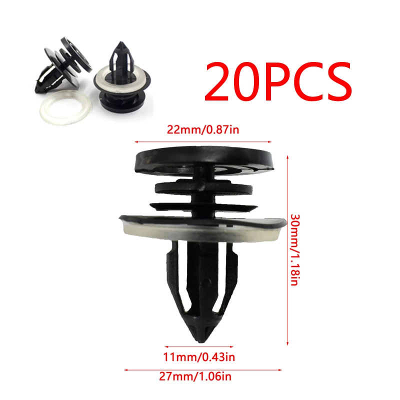 20pcs Plastics clip For Audi A4 Interior Door Card Fastener Clips Trim ...