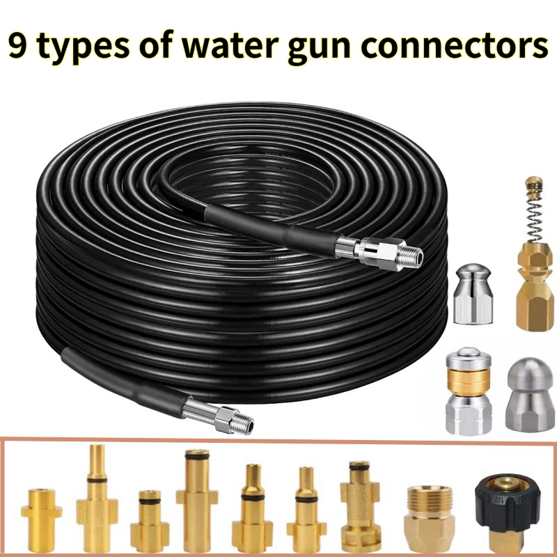 Sewer-Drainage-Cleaning-Hose-Pipe-Cleaner-High-Pressure-Hose-Sewer-Kit ...