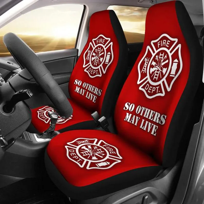 Firefighter-Gift-So-Others-May-Live-Thin-Red-Line-Car-Seat-Covers-Car ...