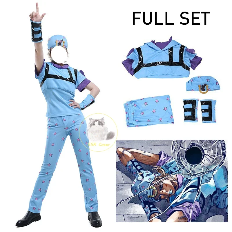 Johnny Joestar Cosplay Costume JoJo's Bizarre Adventure Cosplay Costume ...