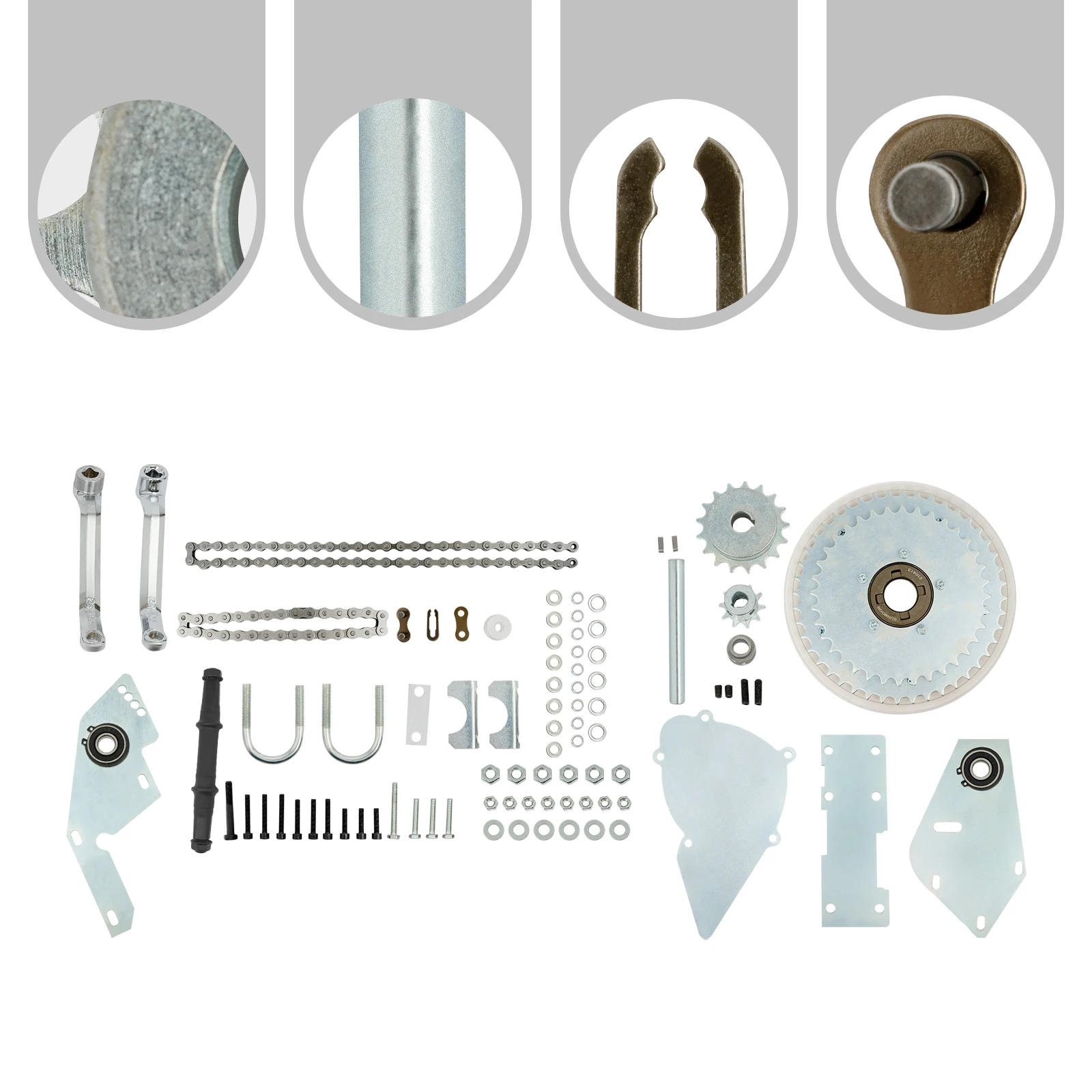 Motorized-Bike-Conversion-Kit-2Stroke-415Chain-For-Central-Shaft-Drive ...