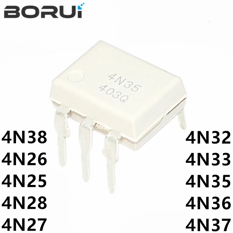 10pcs-lot-4N38-4N37-4N36-4N35-4N33-4N32-4N27-4N28-4N25-4N26-DIP-6-IC ...