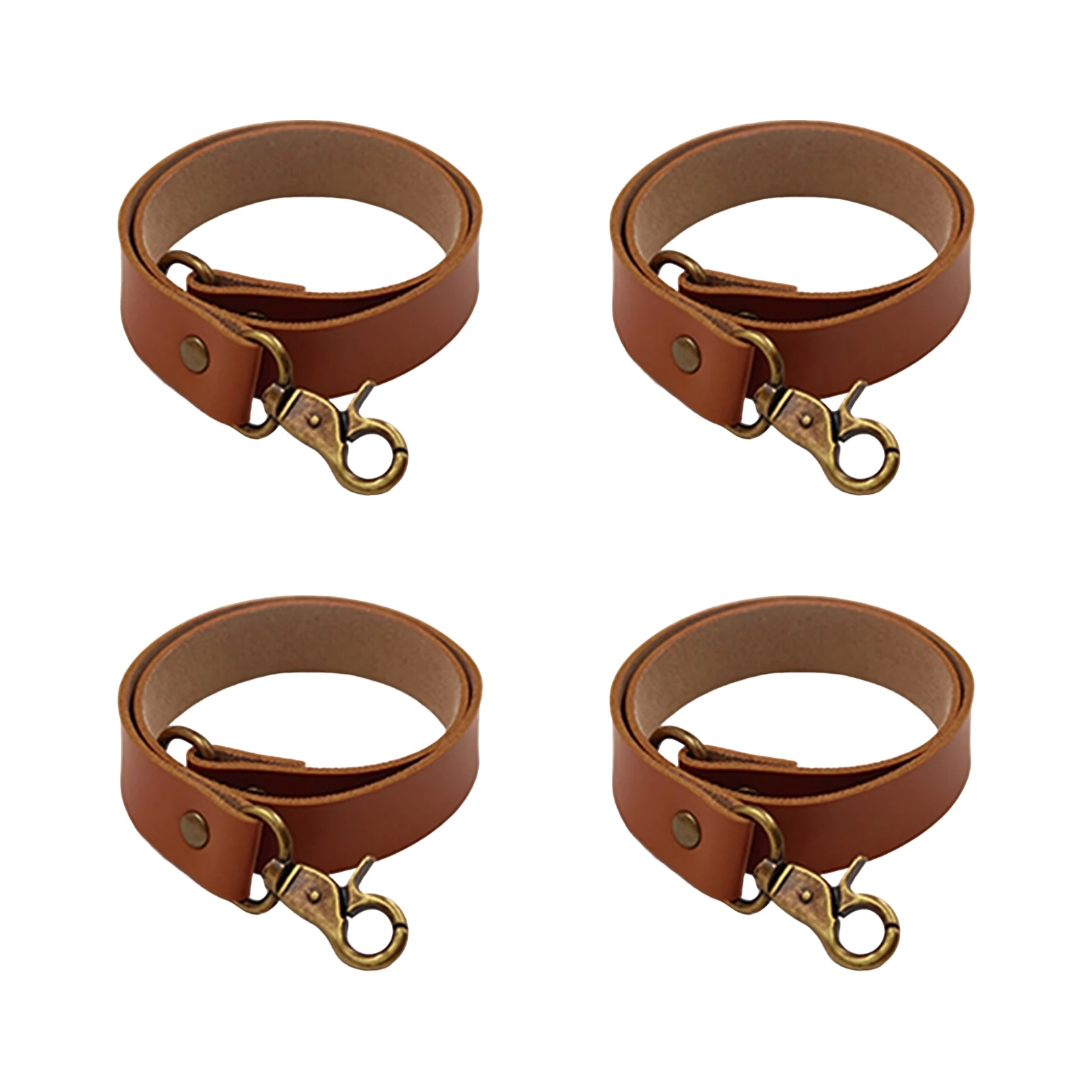 4pcs-Rope-No-Drilling-Metal-Buckle-Classic-Leather-Living-Room-Hotel ...