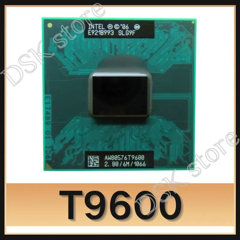 Intel Core 2 Duo T9600 CPU Laptop SLG9F SLB47 6M Cache/2.8GHz/1066/Dual Core PGA478 GM45 PM45 ...