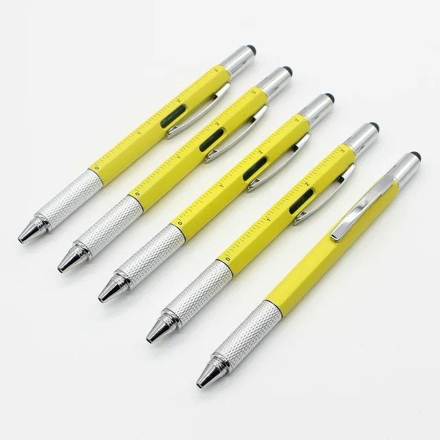 7 in1 Multifunction Ballpoint Pen with Modern Handheld Tool Measure ...