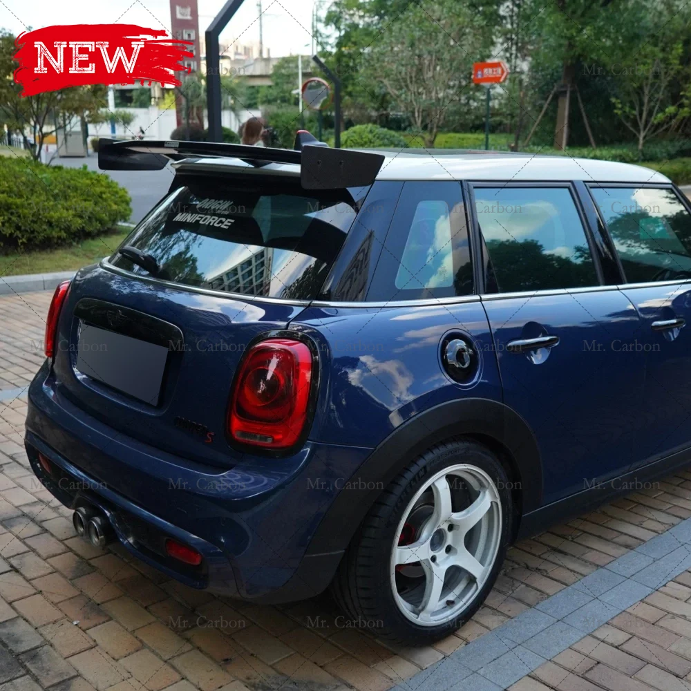 FOR-F55-MINI-COOPER-S-5-DOOR-RK-DESIGN-CARBON-FIBER-GLASS-SPOILER-TRIM ...